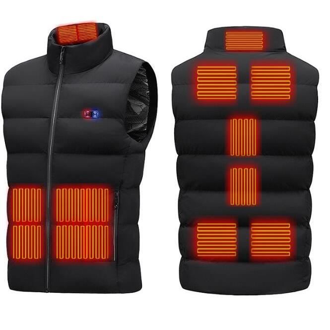Gilet chauffant intelligent neuf zones USB rechargeable veste ...