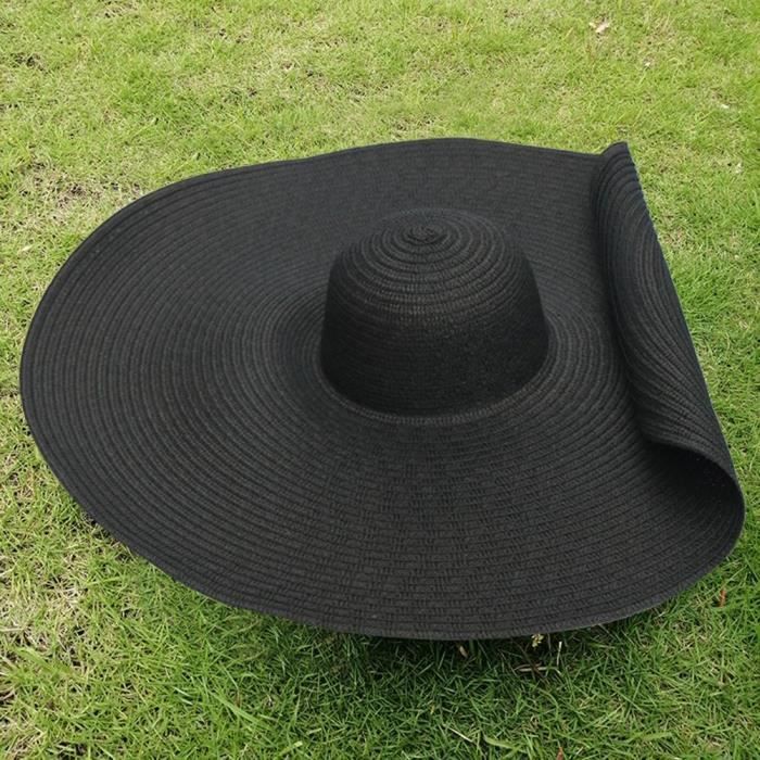 Mxzzand chapeau de paille à large bord pour femmes Chapeaux de paille ...