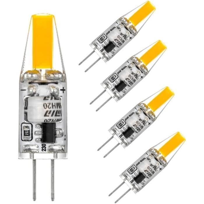 Hghc G4 Led 220V 2W 2700K Blanc Chaud 200Lm, Ampoules En Silicone Remplacent Les Ampoules ...