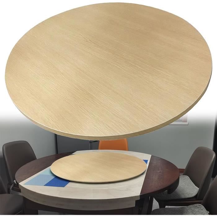 Table Tournante En Bois Ronde, Grand Plateau Tournant De Table À Manger ...