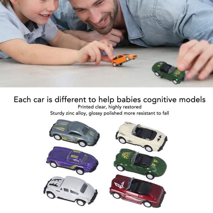 Pull Back Cars Toy Set 6 pièces tirer vers l'arrière modèle de voiture ...