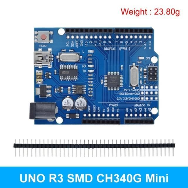 Circuits intégrés,UNO R3 Mini USB--Carte de développement UNO R3 pour ...