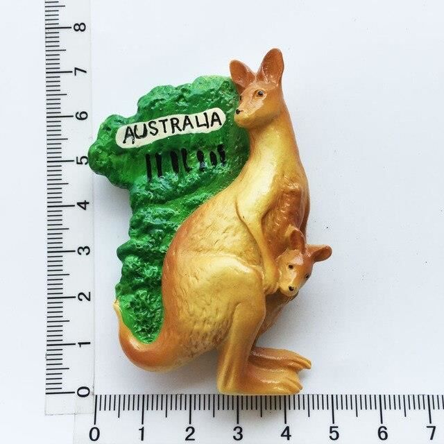MAGNETS,Kangaroo Muzi--Aimant magnétique peint pour réfrigérateur ...