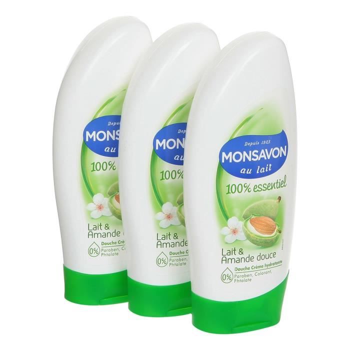 MONSAVON Gel douche amande douce - 3x250ml - Cdiscount Au quotidien