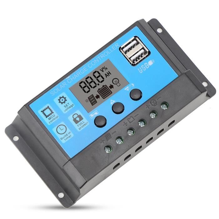 Régulateur de charge solaire - ZERODIS - LX044 - PWM - LCD - Dual USB - 12V/24V - Cdiscount ...