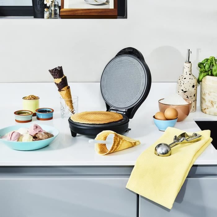 Wf-1170 Gaufrier À Cornet De Glace - Diamètre 20 Cm - Moule À Cornet ...