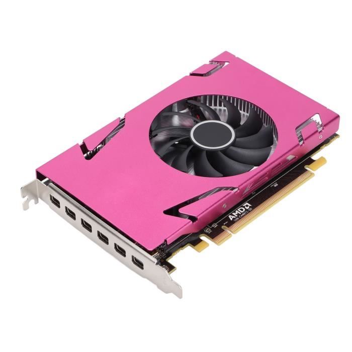 Tbest Carte Graphique R7 350 4G 6Mini DP GA Rose 6 Ecrans Full HD ...