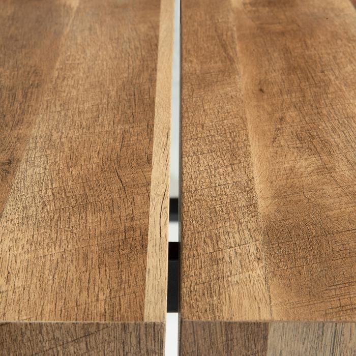 IDMARKET Console BLANCA plateau ajouré effet lattes - Cdiscount Maison