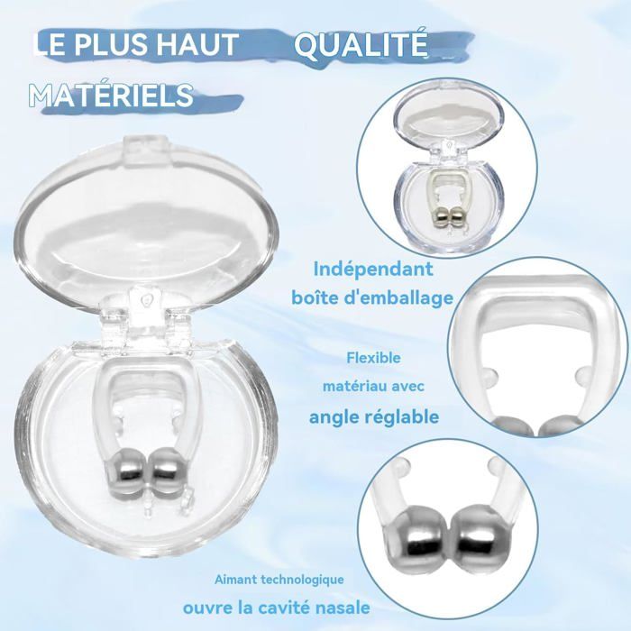 Pince à Nez Anti Ronflement, 8PCS Clip de Nez en Dilatateur Nasal ...