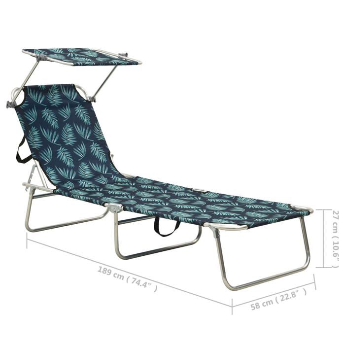 "LE SOLDE"Chaise longue pliable - PARAJIE - Chaise-CANAPÉ DE JARDIN ...