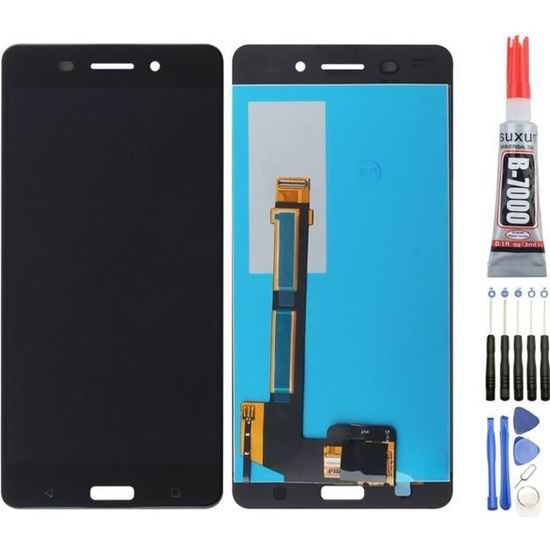 HYYT Store Ecran lcd pour NOIR Nokia 6 TA-1021 TA-1033 TA-1025 vitre ...