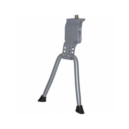 Bequille velo double centrale p2r 24-28" renforce reglable alu argent ...