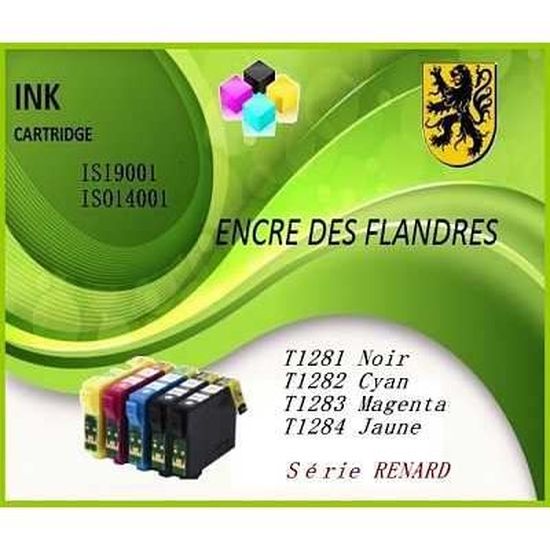 Pack ECO compatible EPSON T1281 T1282 T1283 T1284 - Achat / Vente ...