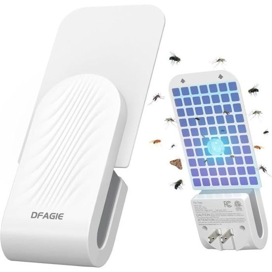 Piège d'Insectes Intérieur (1 Appareil + 5 Cartes Collantes) Électrique ...