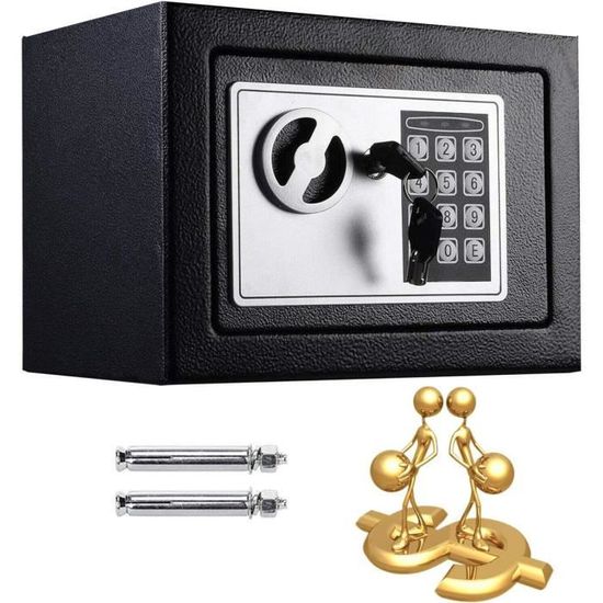 Electronic Home Mini Coffre-Fort Coffre-Fort Numérique En Acier Avec 2 ...