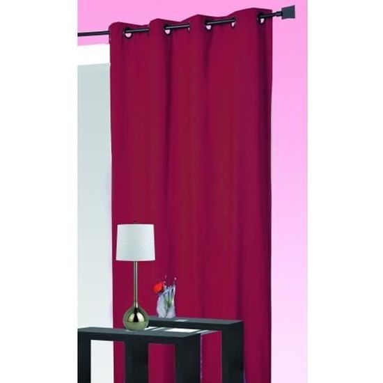 Rideau isolant thermique Rouge 140 x 260 cm - Cdiscount Maison
