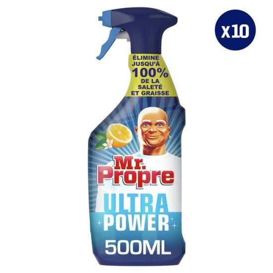 10 Sprays Ultra Power Citron Mr Propre, 500ml - Cdiscount Au quotidien