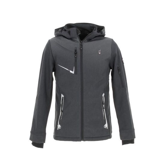 Vestes techniques Veste softshell h - Aulp Gris anthracite foncé ...