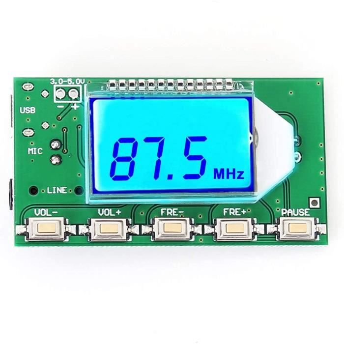 Digital fm transmitter stereo frequency modulation dsp pll 76.0-108 ...