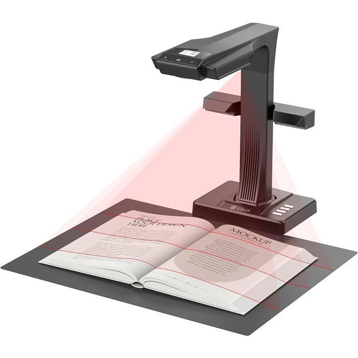 CZUR ET18 Pro Scanner de livres professionnel avec lumière de ...