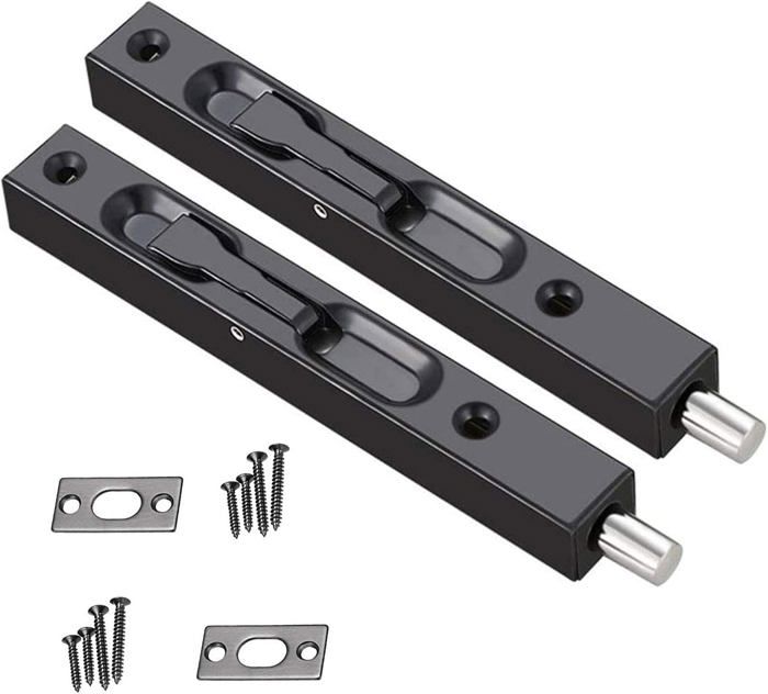 2 Pièces Loquet de porte caché, verrou à pêne 304 Loquet de porte en ...