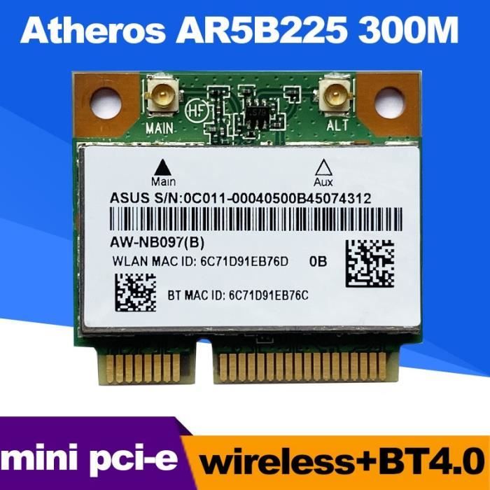Atheros AR5B225 - Carte WiFi sans fil pour ATHEROS AR5B225 300Mbp MINI ...