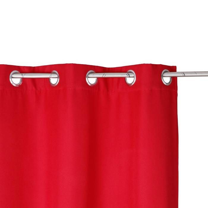 Rideau isolant rouge 140x260cm - Atmosphera createur d'interieur ...