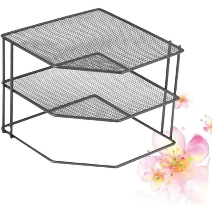 1 PC Étagère d'angle Étagère Triangulaire Étagère De Bureau Bureau ...