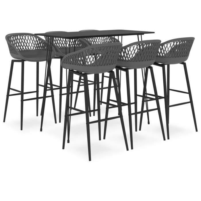 ''Joli2617Elégant Ensemble de bar de 4 à 6 personnes + 6 Tabourets de ...