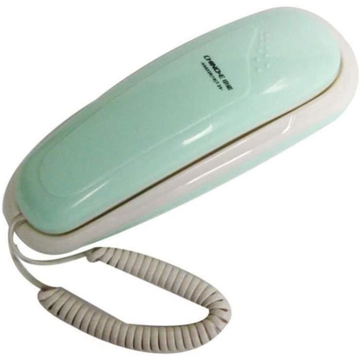 Petit téléphone mural, téléphone fixe avec fil, téléphone mural ...