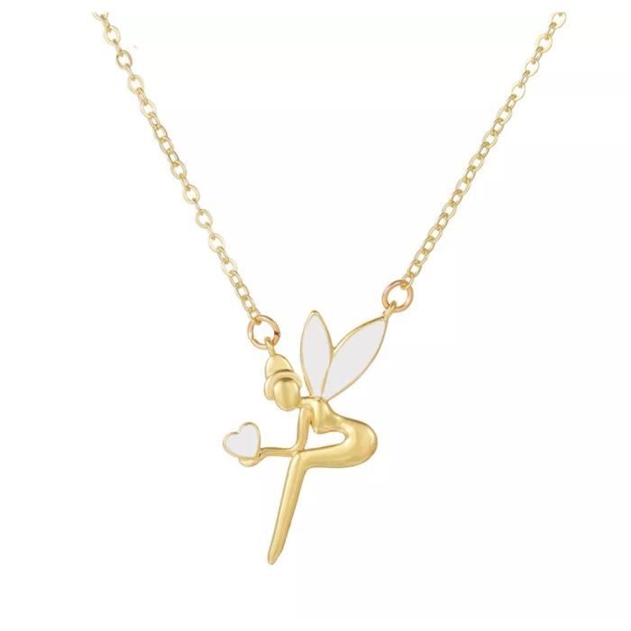 COLLIER FEE CLOCHETTE ROSA, COLLIER FEE CLOCHETTE, FIGURINE FEE doré et ...