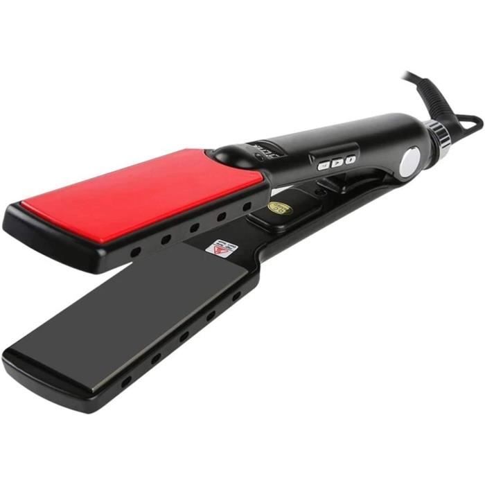 Professionnels Lisseur Large Plaque De Fer Titane Plat Avec Écran Lcd ...