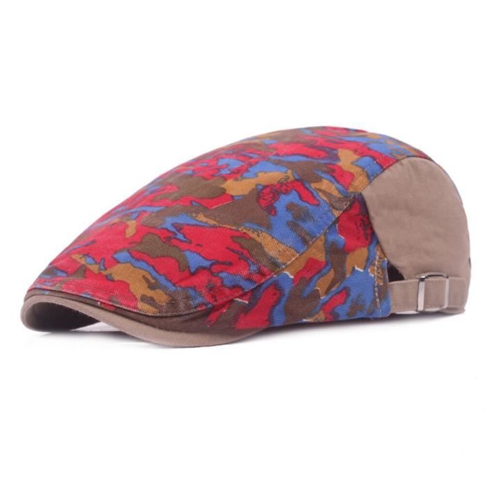 03-rouge - Bérets de Camouflage classique pour hommes, casquette de ...