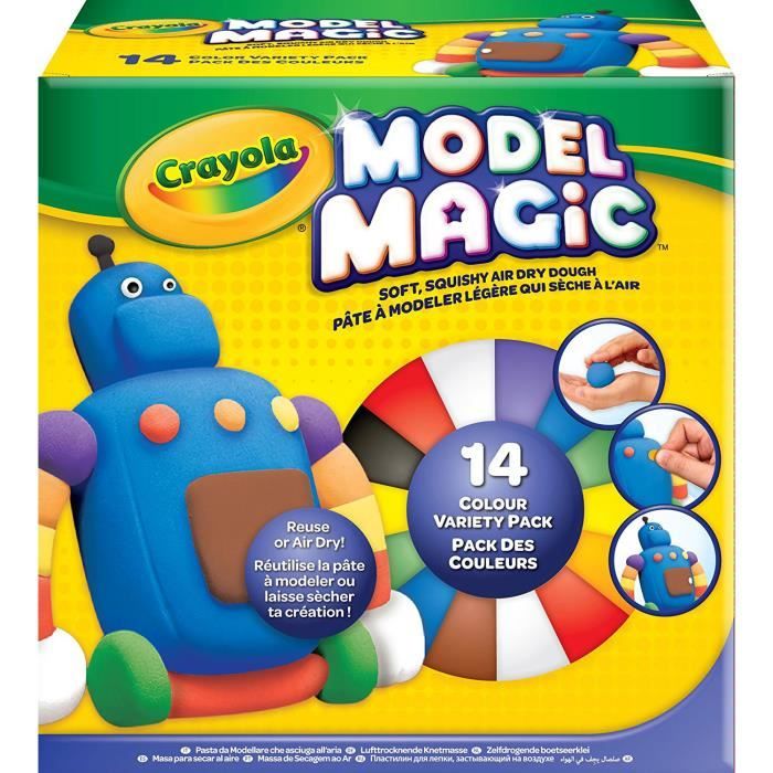 Coffret pâte à modeler Crayola : Model Magic 14 couleurs aille Unique ...