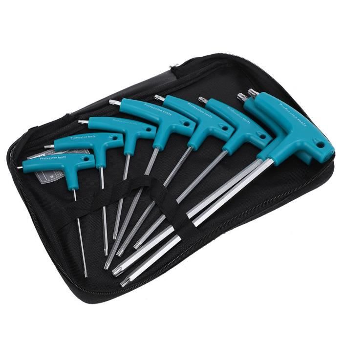 Jeu de clés hexagonales à poignée en T - FDIT - 8 pièces - Acier au ...