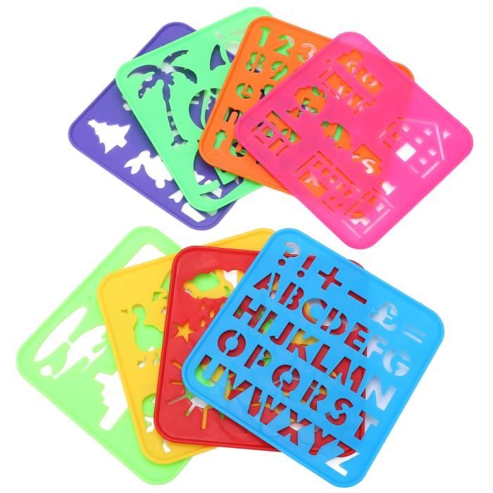 Pochoirs de dessin Pochoirs de Peinture, Design humanisé Petits ...