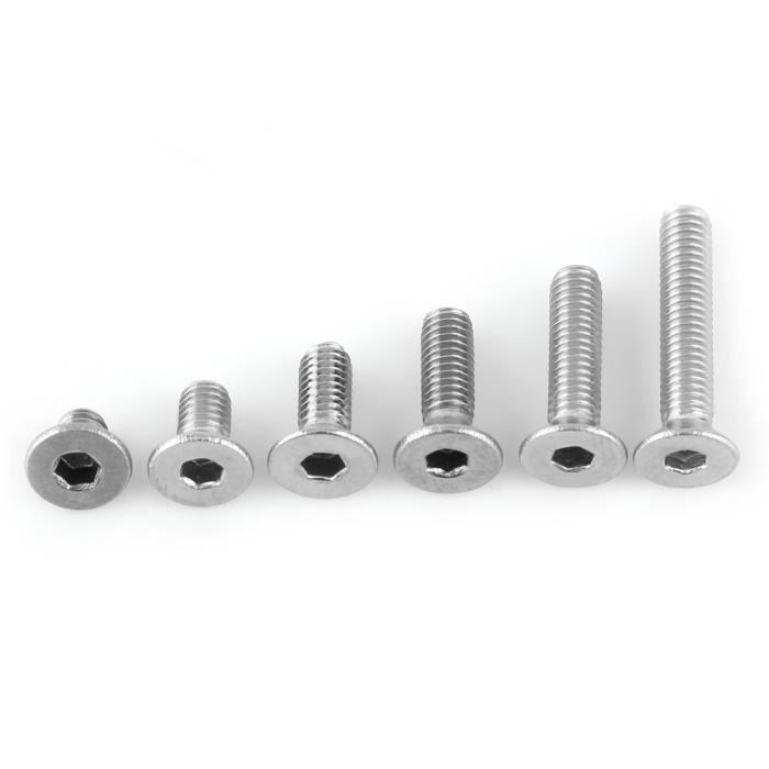 Vis à six pans creux Lot de 300 Douilles Hexagonales M3, Kit m3 X 8 m3 ...