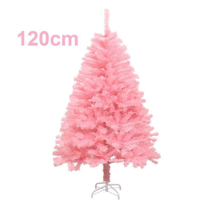 Sapin de Noël Dense de 120 cm avec 300 Branches, Sapin Rose, Sapin ...