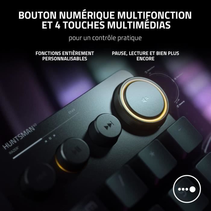 Clavier Gamer - RAZER - Huntsman V2 - Switches Violets - Optique ...