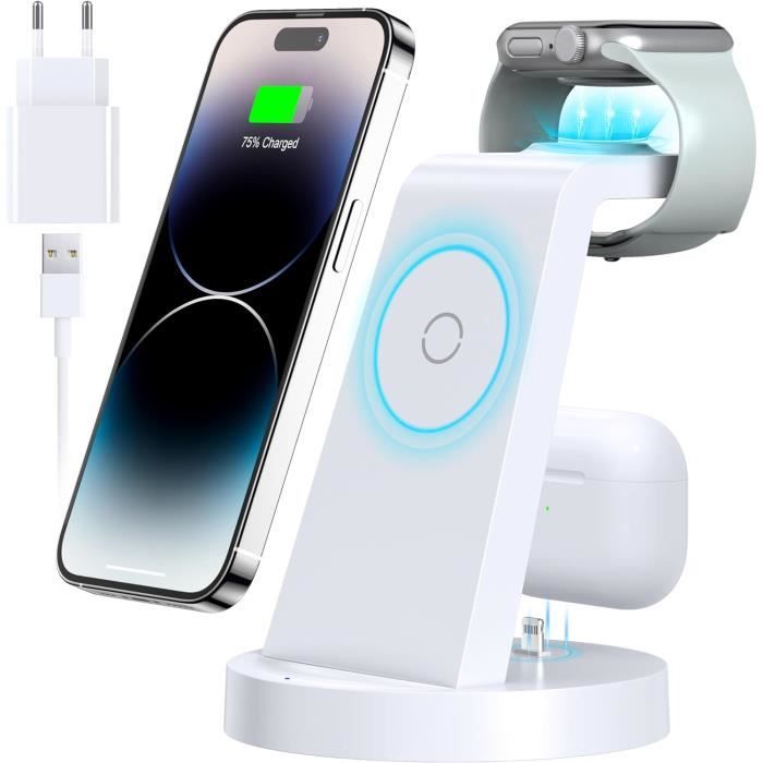 Chargeur Sans Fil Pour Apple Iphone Station De Charge Inductive ...