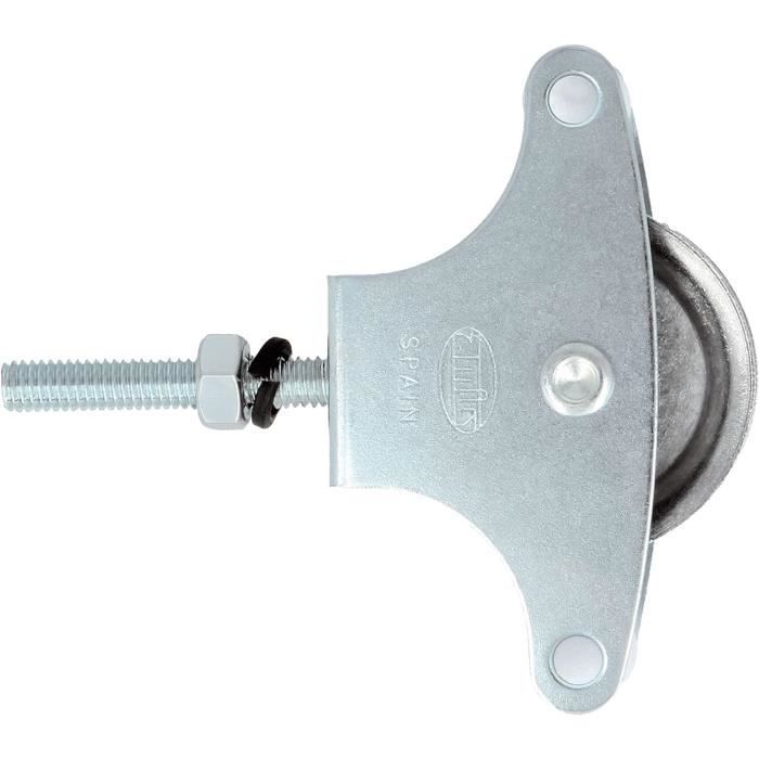 Amig - Poulie pour étendoir à Linge Acier Galet métallique de 39 mm Vis ...
