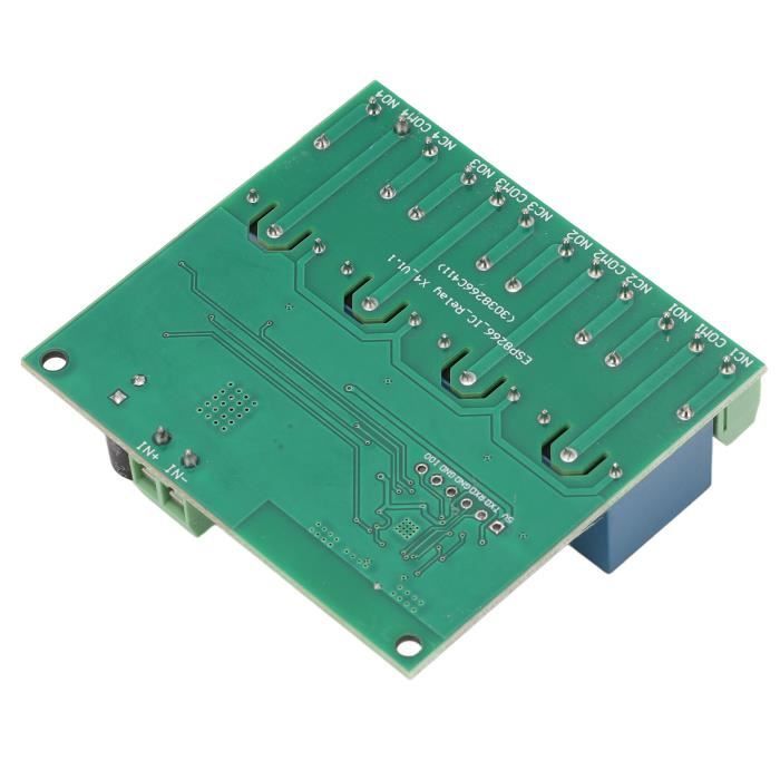 ROM Module De Relais Esp8266 Module De Relais Wifi Module De Relais À 4 ...