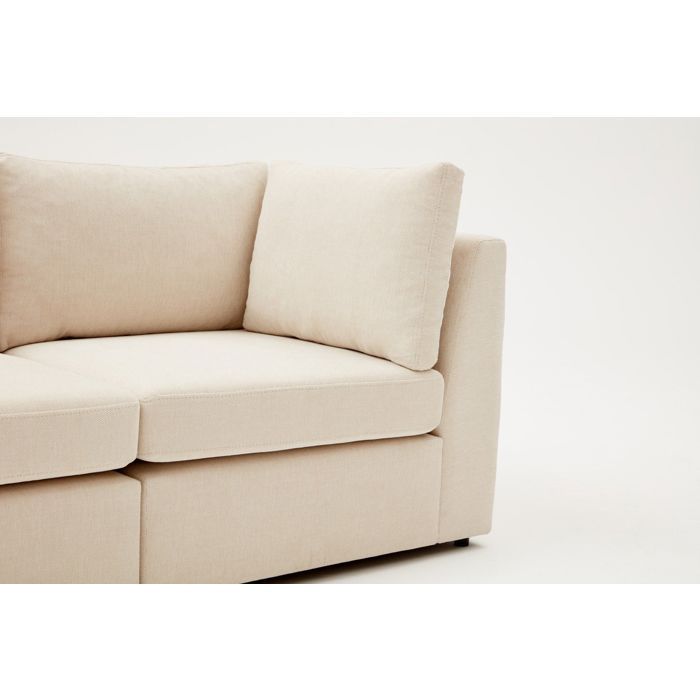 Canapé 2 places Ciria Tissu Blanc crème - Cdiscount Maison