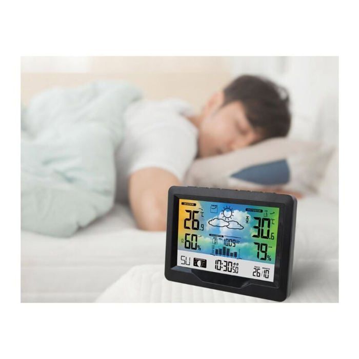 Station météo sans fil - MICH - Écran couleur LED - Capteur haute ...