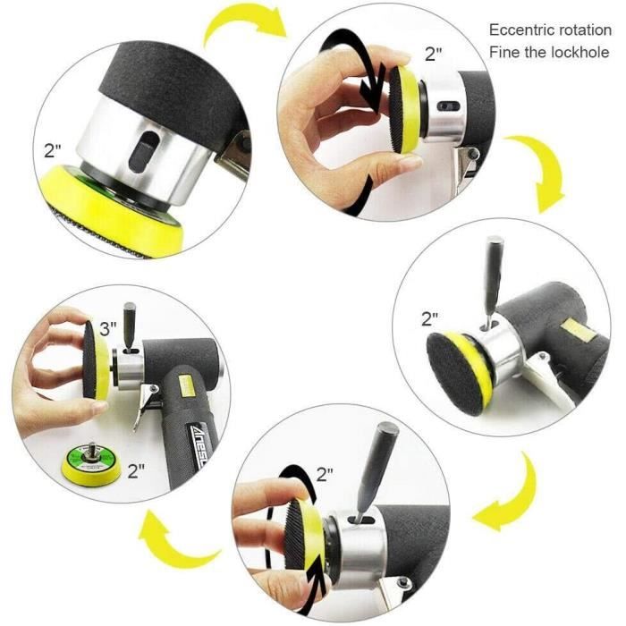 Mini ponceuse excentrique à air comprimé, Anesty Mini ponceuse orbitale ...