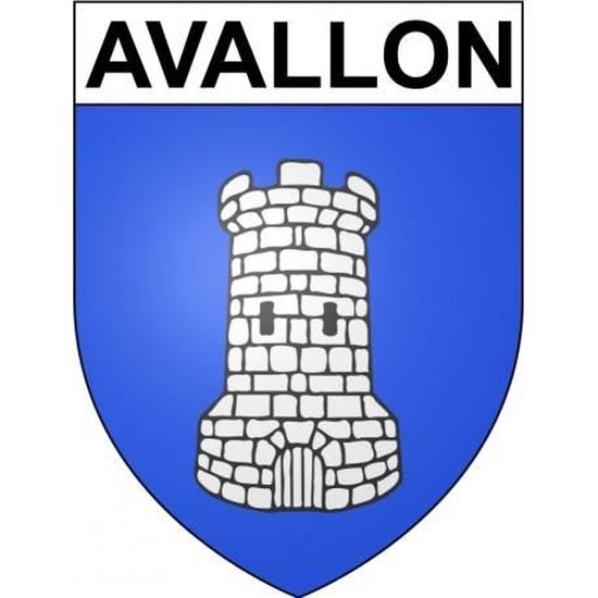 Avallon 89 ville Stickers blason autocollant adhésif - Taille : 12 cm ...