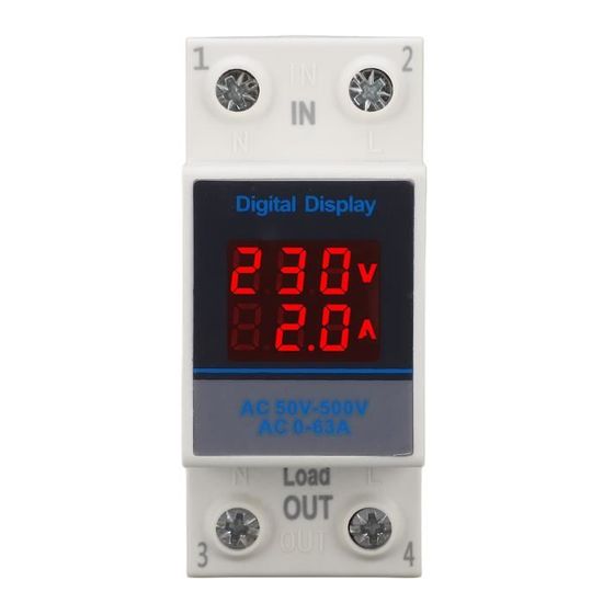 Compteur de courant de tension Voltmètre de Puissance Ampèremètre ...