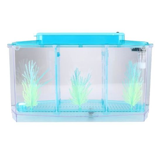 Hililand Mini réservoir de poissons Aquarium Fish Tank LED Acrylique ...