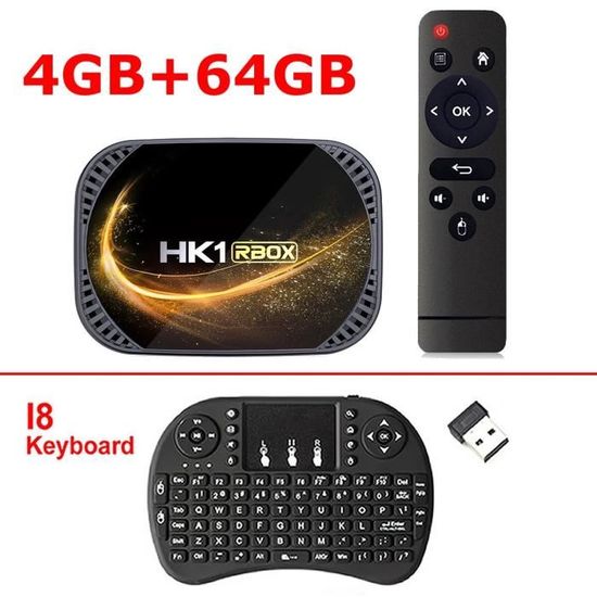 Boîtier Smart TV - RNCYN - HK1 RBOX X4S - Android 11 - 4 Go RAM - 128 ...