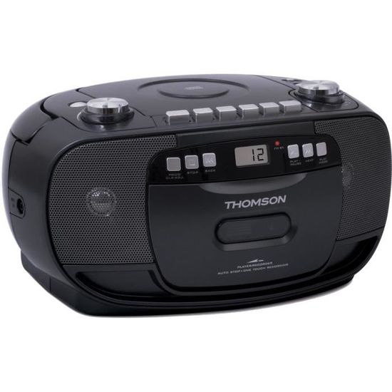 THOMSON RK200CD - Lecteur Radio CD/Cassettes Portable - Noir ...